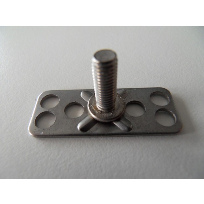 Stainless steel fasteners, male threaded stud M5x16, Haufler Composites